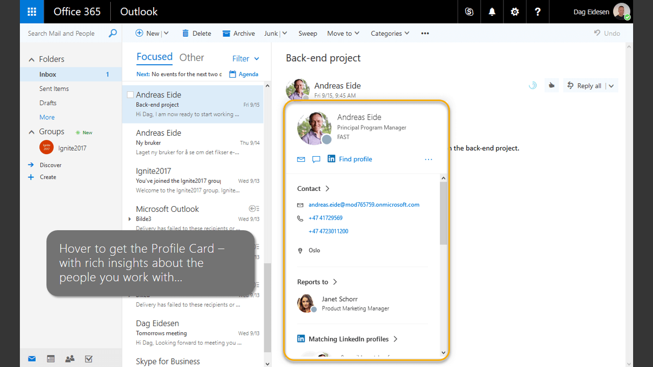 Microsoft outlook linkedin - tryleo