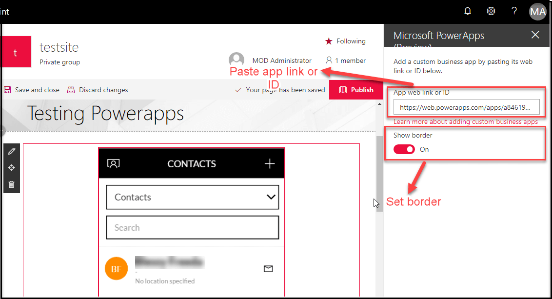 PowerApps web part for SharePoint Online PowerApps web part for SharePoint Online