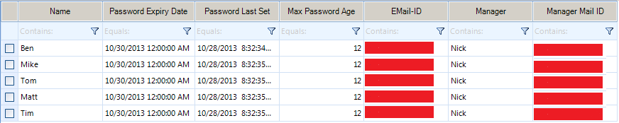 Password / Account Expiration Report