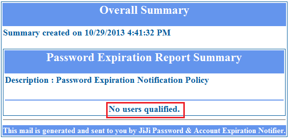 Password / Account Expiration Report