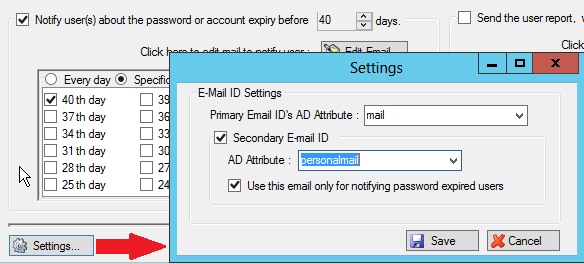 JiJi Password Expiration Notification - All Notification types